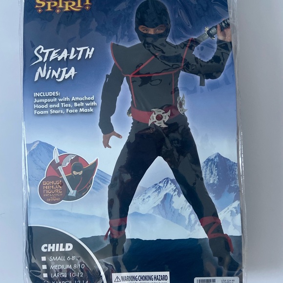 Spirit | Costumes | Spirit Stealth Ninja Halloween Costume Child Xl 214 ...